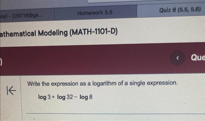 Solved athematical Modeling (MATH-1101-D) Write the | Chegg.com