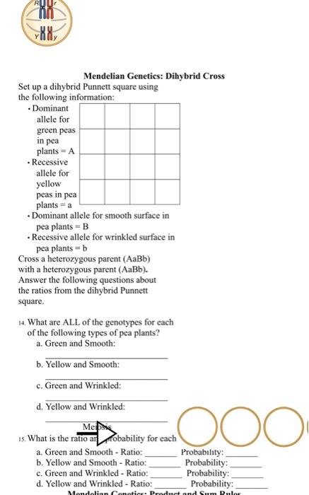 Mendelian Genetics: Genotypes 1. For each of these | Chegg.com