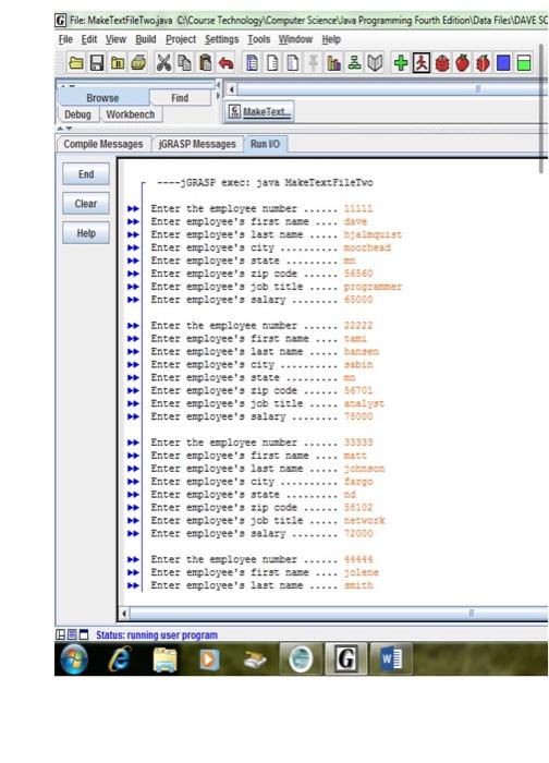 Solved Need Help With This Java Program Im Using Jgrasp To 