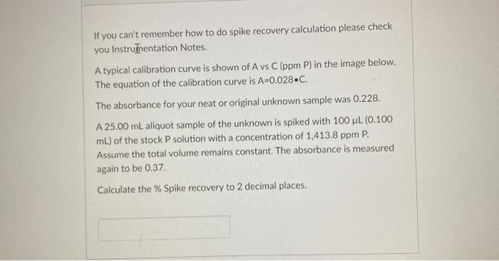 Solved If you can't remember how to do spike recovery | Chegg.com