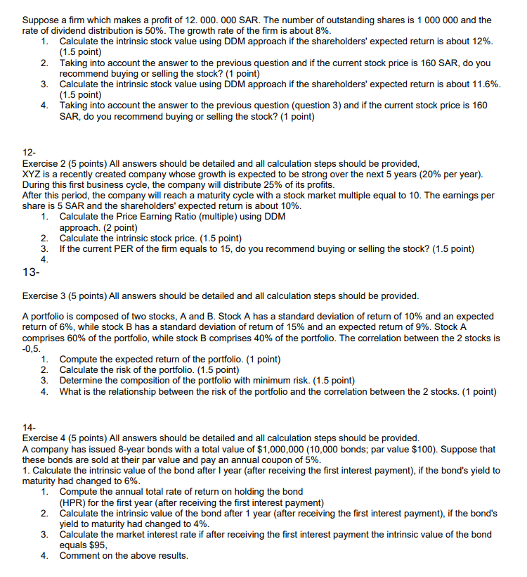 Solved Exercise 1 (5 ﻿points) ﻿All answers should be | Chegg.com