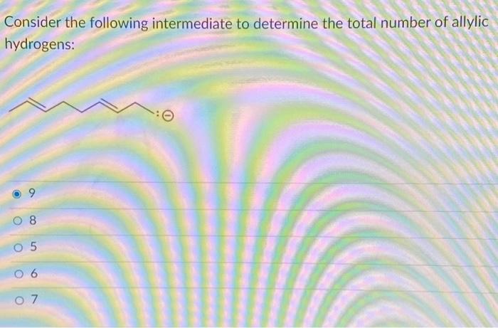 Solved 1. (a) what is the total number of allylic hydrogens? | Chegg.com