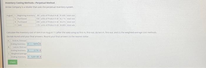 Solved Inventery Costing Metheds-Perpetual Methed Do fot | Chegg.com