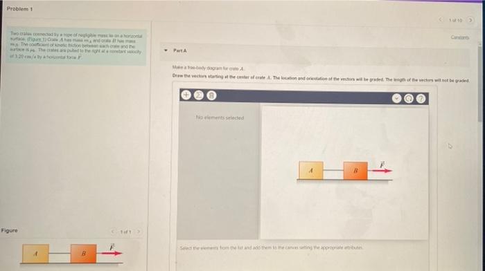 Solved 2C #1 Two crates connected by a rope of negligible | Chegg.com