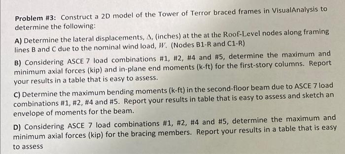 Problem #3: Construct a 2D model of the Tower of | Chegg.com