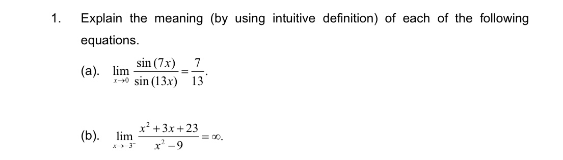 Solved Explain the meaning (by using intuitive definition) | Chegg.com