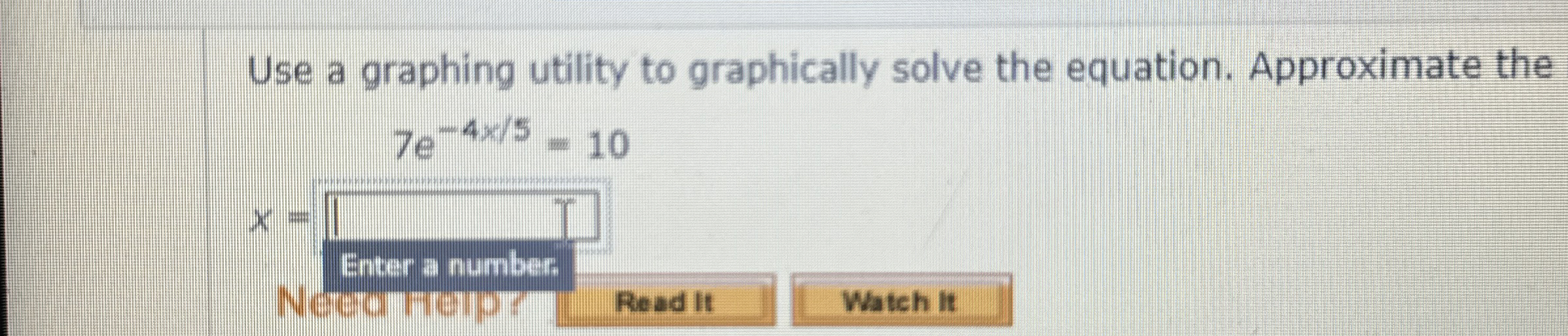 Solved Use a graphing utility to graphically solve the | Chegg.com