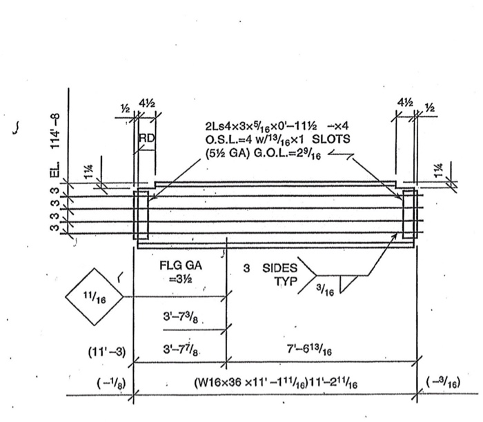 46. What do the 3% GA on the lower flange and the 5% | Chegg.com