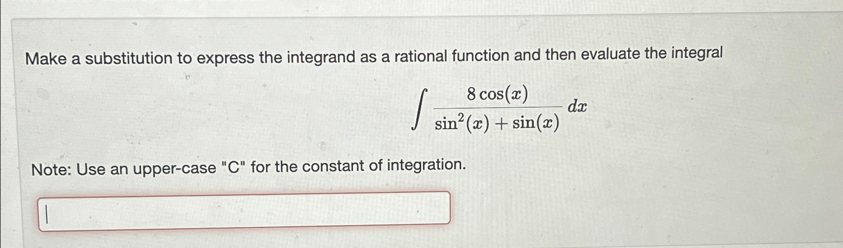 Solved Make a substitution to express the integrand as a | Chegg.com
