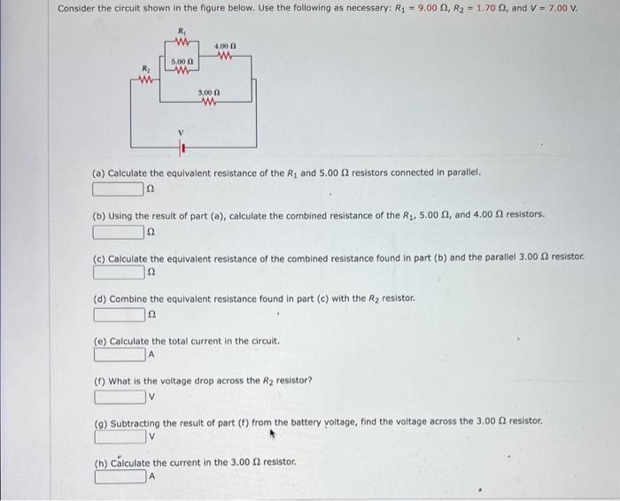 Solved ider the circuit shown in the figure below. Use the | Chegg.com