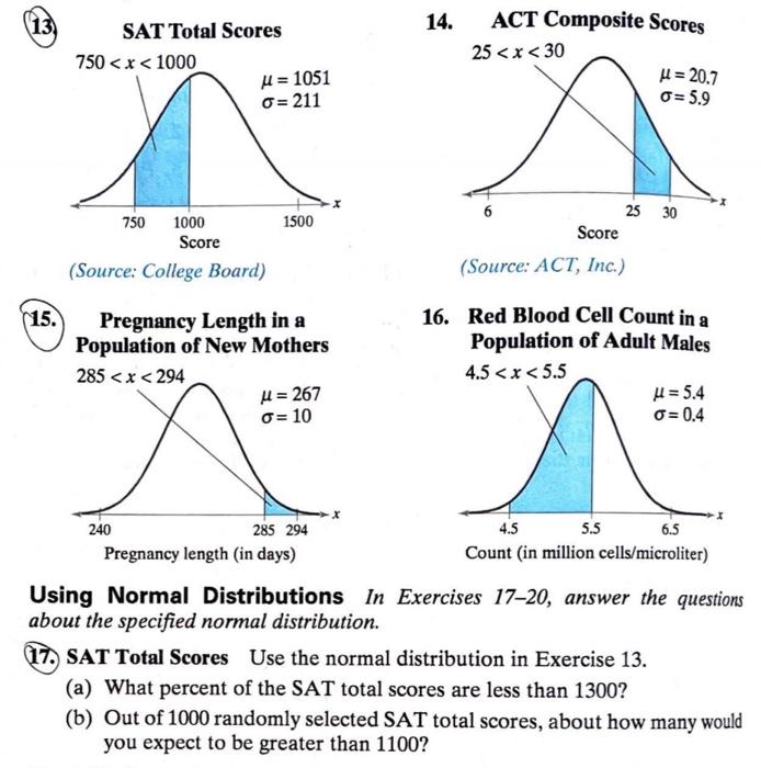 Solved i need help with number 17 which goes off of number | Chegg.com