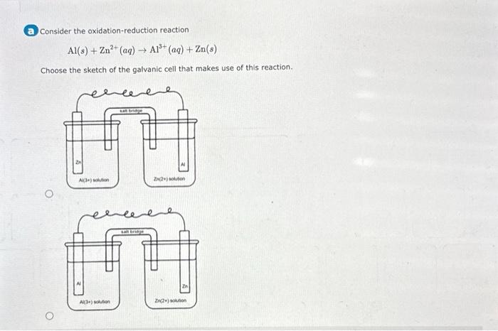 Consider the oxidation-reduction reaction | Chegg.com