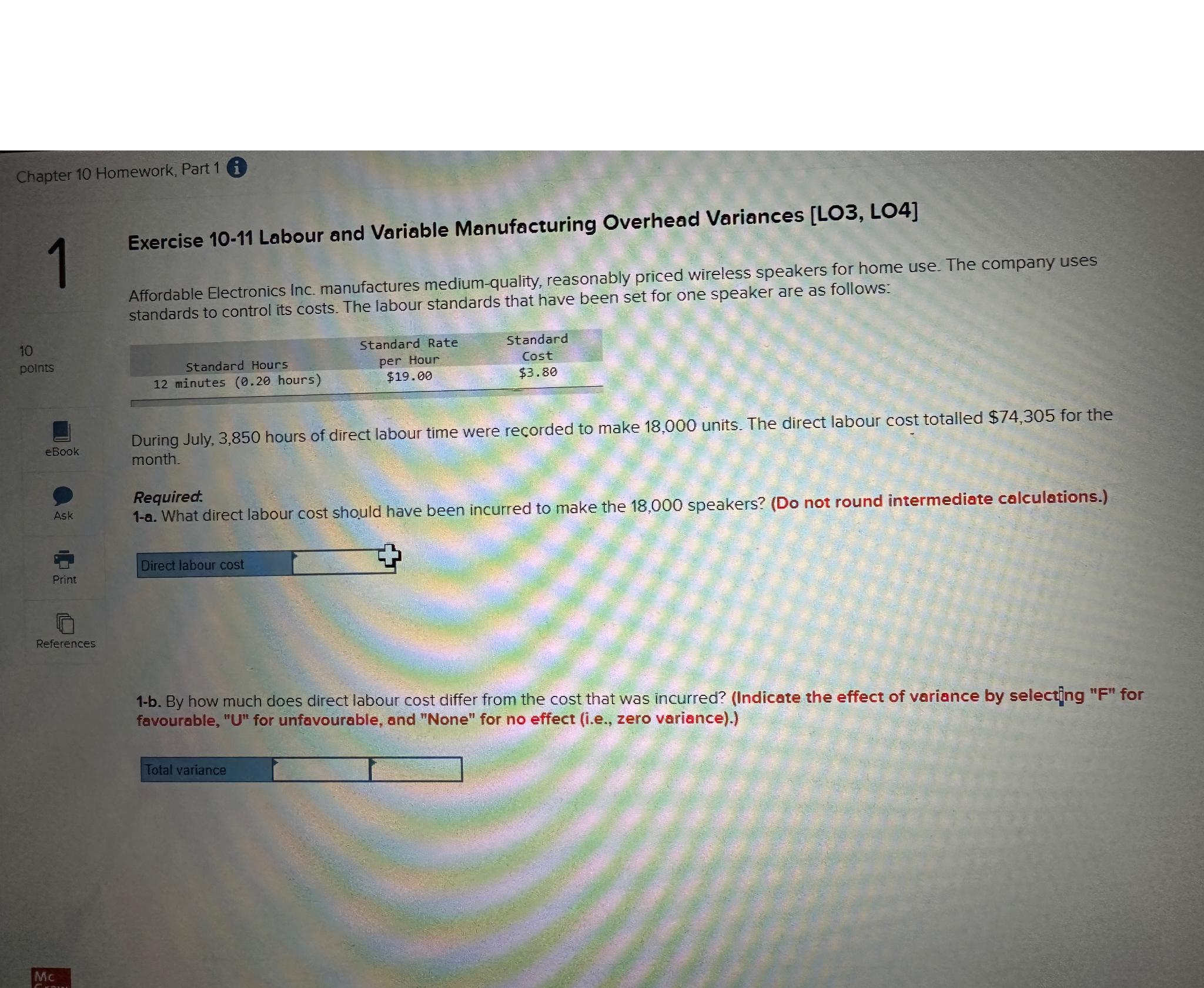 Solved Chapter 10 ﻿Homework, Part 1 ﻿i1 ﻿Exercise 10-11 | Chegg.com