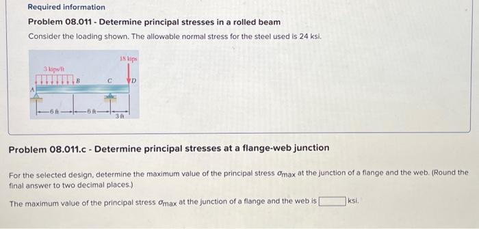 Solved Required information Problem 08.011 - Determine | Chegg.com