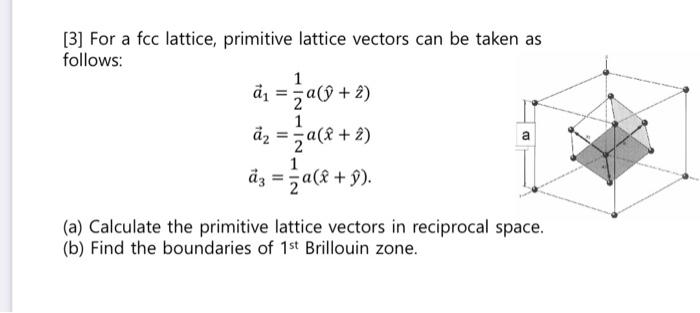 Solved [1] For a given reciprocal lattice vector | Chegg.com