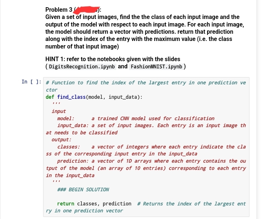 Solved Problem 3Given a set of input images, find the the | Chegg.com