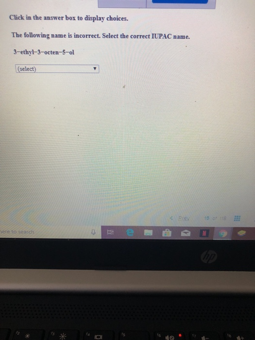 Solved Click in the answer box to display choices. The | Chegg.com