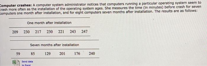 Solved Computer crashes: A computer system administrator | Chegg.com