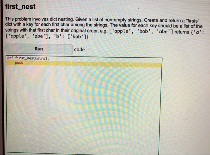 Solved first_counts This is a dict-count problem. Given a | Chegg.com