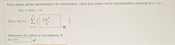 Solved Find a power series representation for the function. | Chegg.com