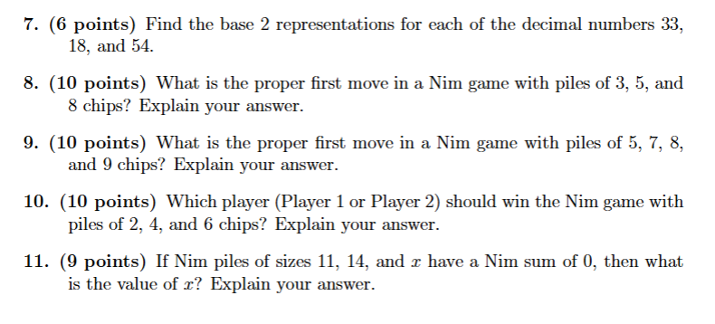Solved Answer all questions please7. ( 6 ﻿points) ﻿Find the | Chegg.com