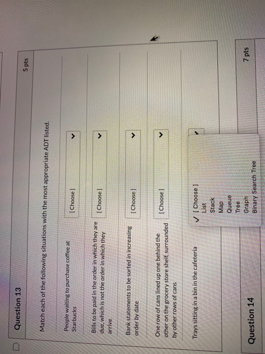 Solved Question 19 5 pts U Given the following variable | Chegg.com
