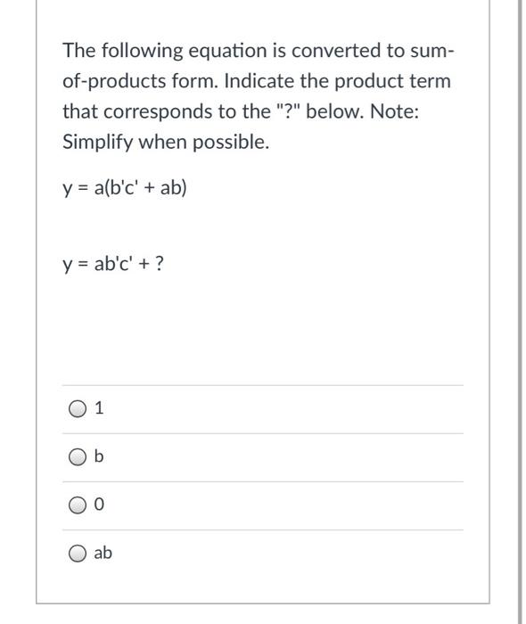 Solved Which of the following is NOT a valid Boolean algebra | Chegg.com