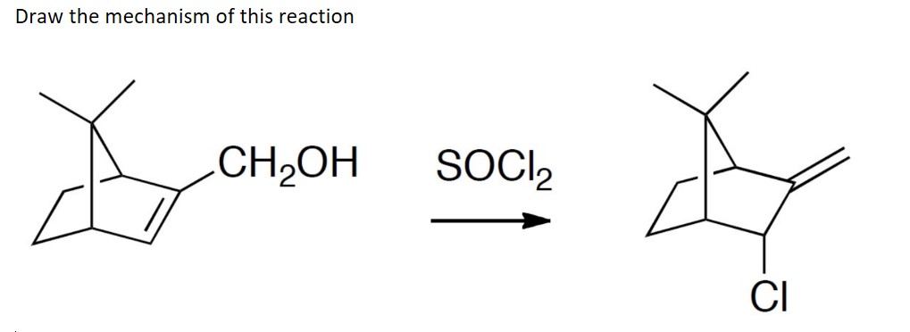 Solved Draw the mechanism of this reaction→SOCl2 | Chegg.com