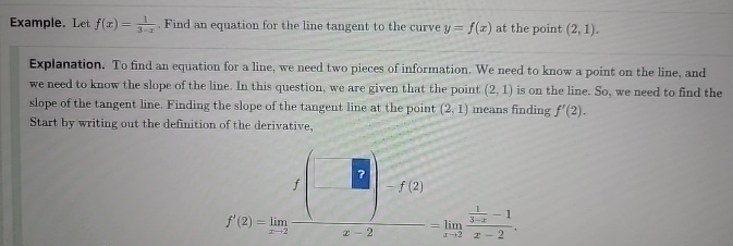 Solved Example. Let f(x)=13-x. ﻿Find an equation for the | Chegg.com