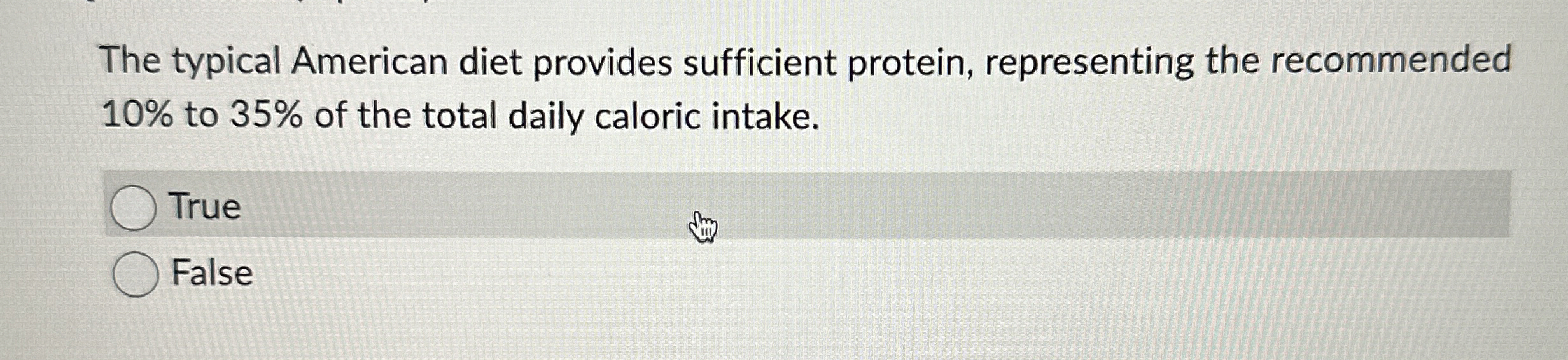 Solved The typical American diet provides sufficient | Chegg.com