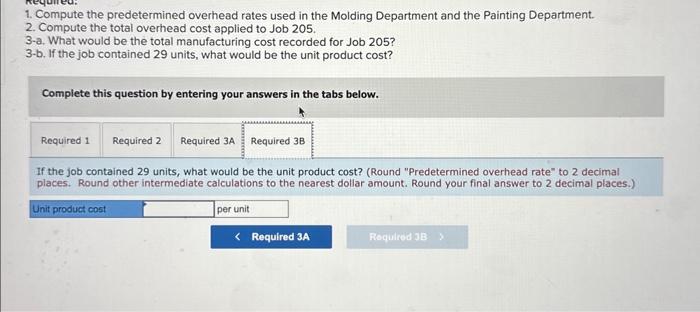 Solved Problem 2-19 (Algo) Multiple Predetermined Overhead | Chegg.com