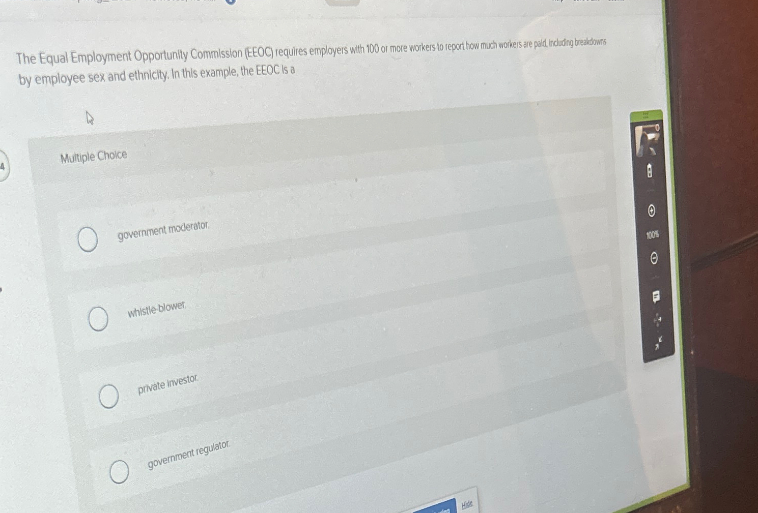 Solved The Equal Employment Opportunity Commission (EEOC) | Chegg.com
