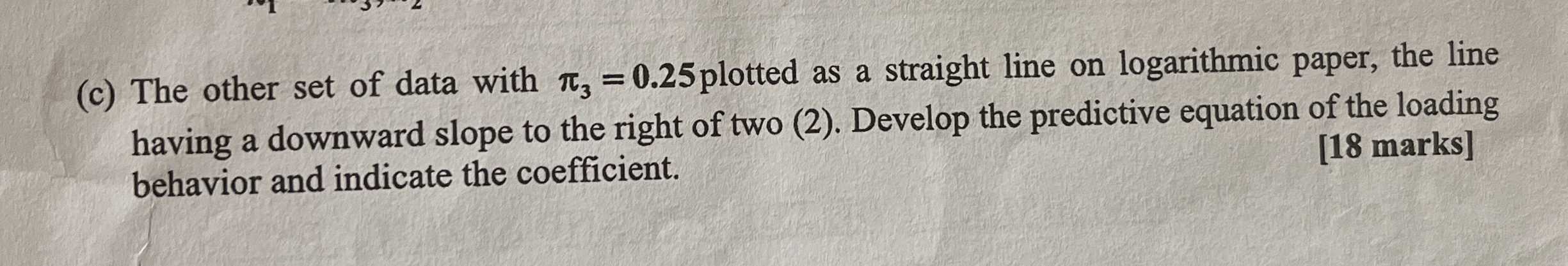 Solved (c) ﻿The other set of data with π3=0.25 ﻿plotted as a | Chegg.com