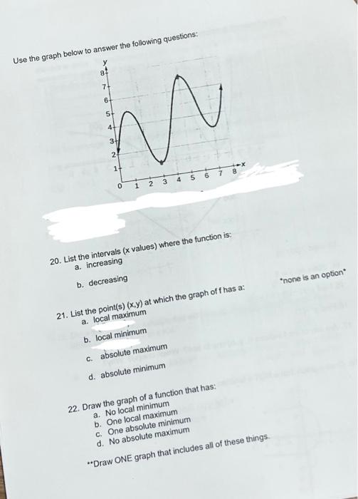 Solved Use the graph below to answer the following | Chegg.com
