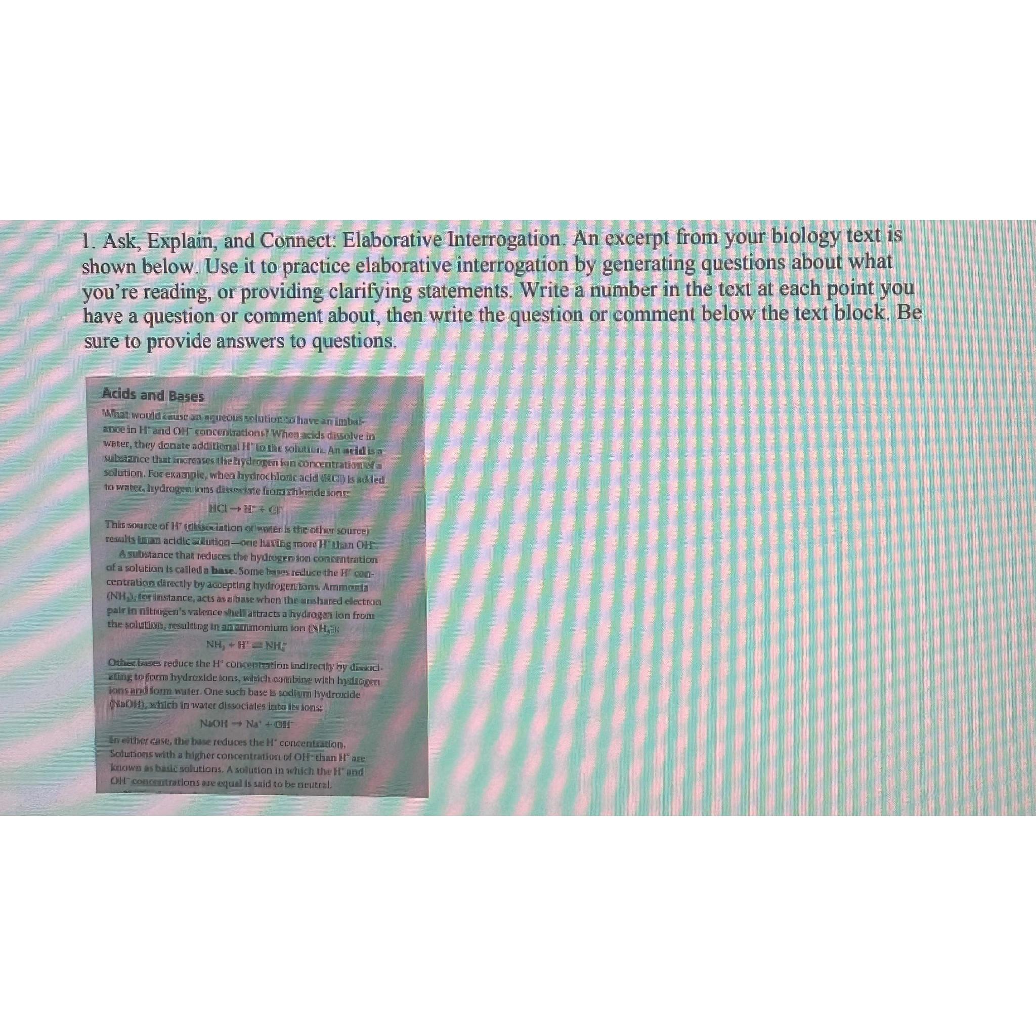 Solved Ask, Explain, and Connect: Elaborative Interrogation. | Chegg.com