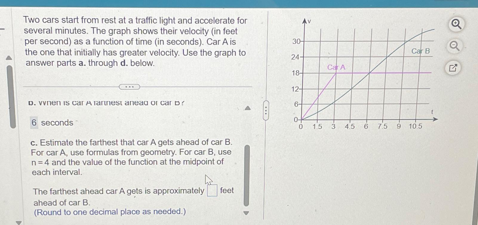 Two cars start from rest at a traffic light and | Chegg.com