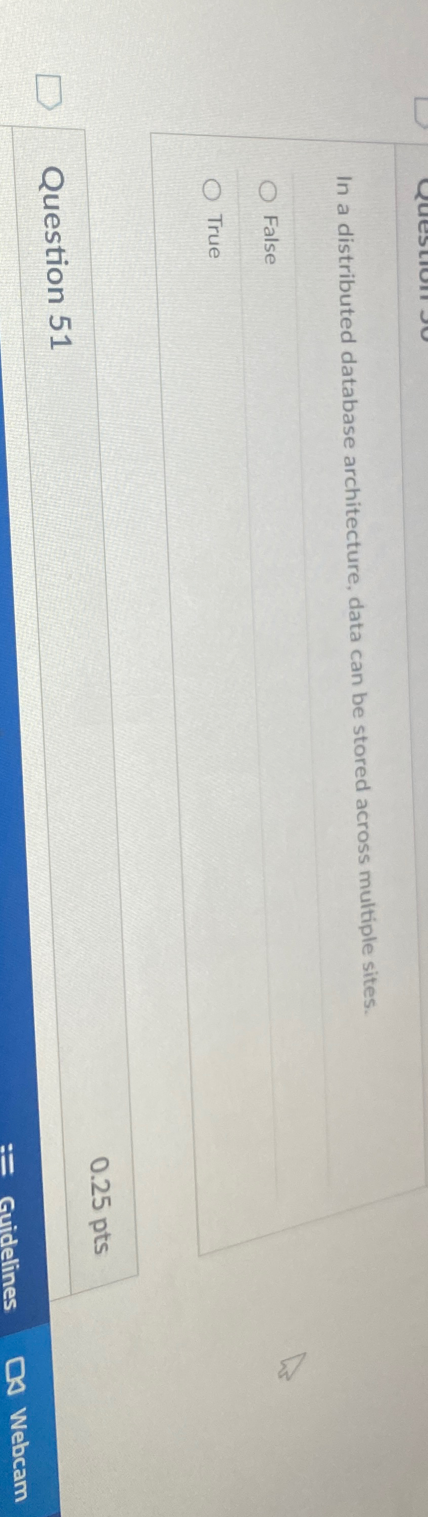 Solved In a distributed database architecture, data can be | Chegg.com