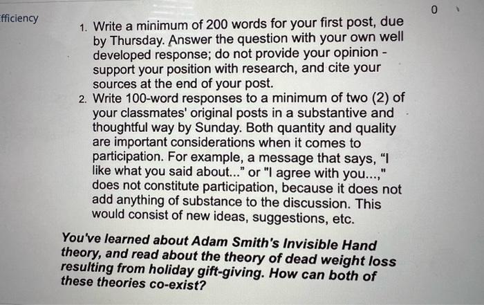 Solved 1. Write a minimum of 200 words for your first post, | Chegg.com