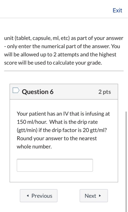 Solved 4:58 ..llLTE Exit tablets, then enter 1.5 not 1 1/2. | Chegg.com