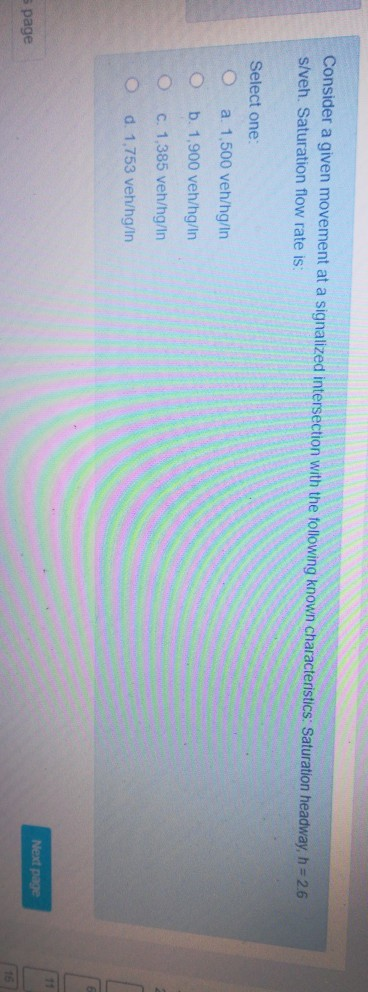 Solved Consider a given movement at a signalized | Chegg.com
