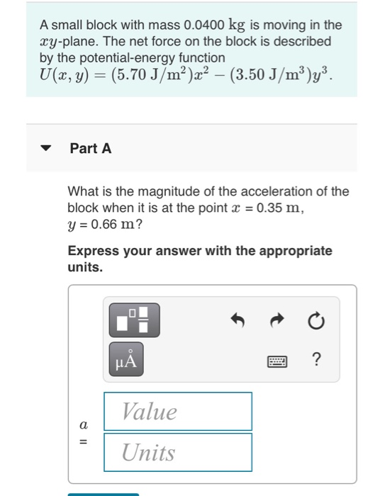 Solved A small block with mass 0.0400 kg is moving in the | Chegg.com