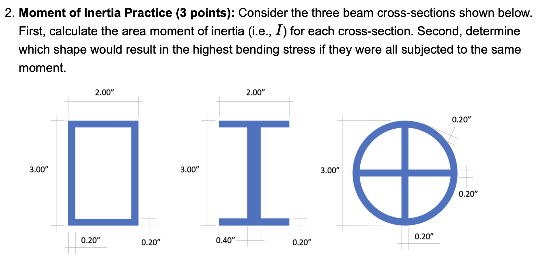Solved Moment of Inertia Practice (3 points): Consider the | Chegg.com Solved Moment of Inertia Practice (3 points): Consider the | Chegg.com