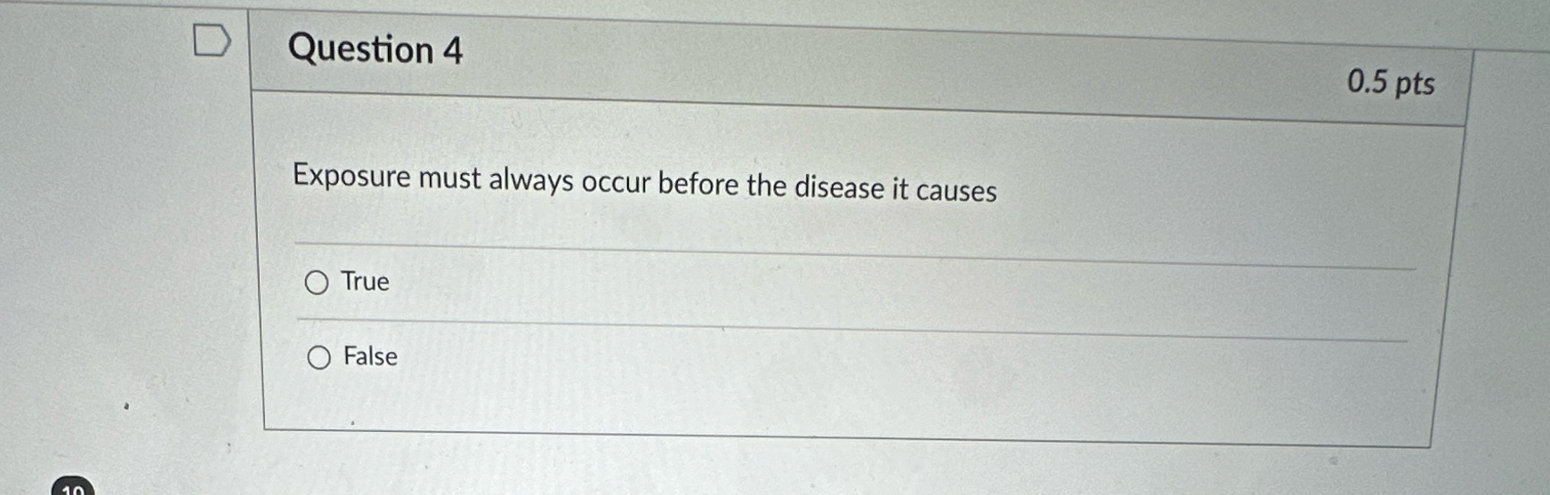 Solved Question 40.5ptsExposure must always occur before the | Chegg.com