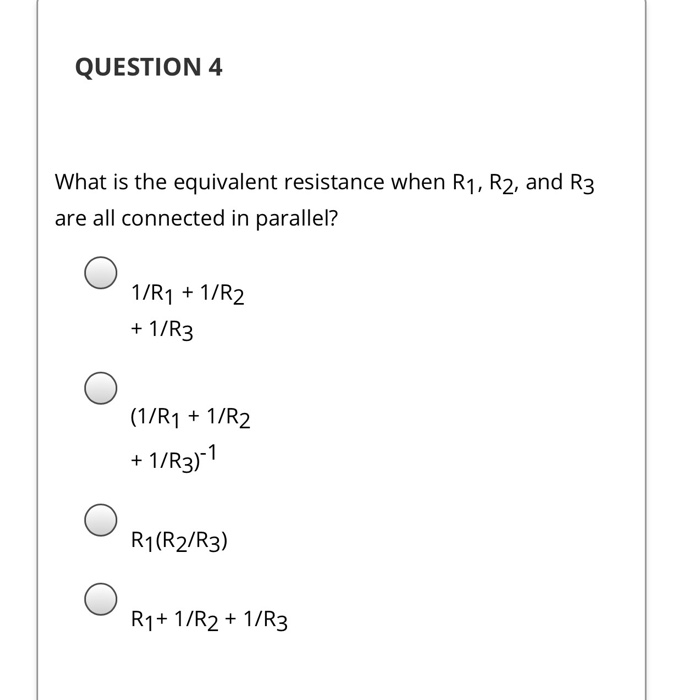 Solved QUESTION 2 In a parallel resistor circuit with 2 | Chegg.com