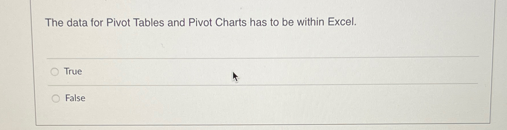 Solved The data for Pivot Tables and Pivot Charts has to be | Chegg.com