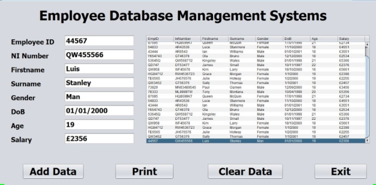 Solved Use c++ to write a program to store employee | Chegg.com