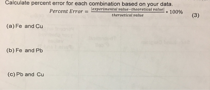 Solved Table 5: Half-reactions and experimental cell | Chegg.com