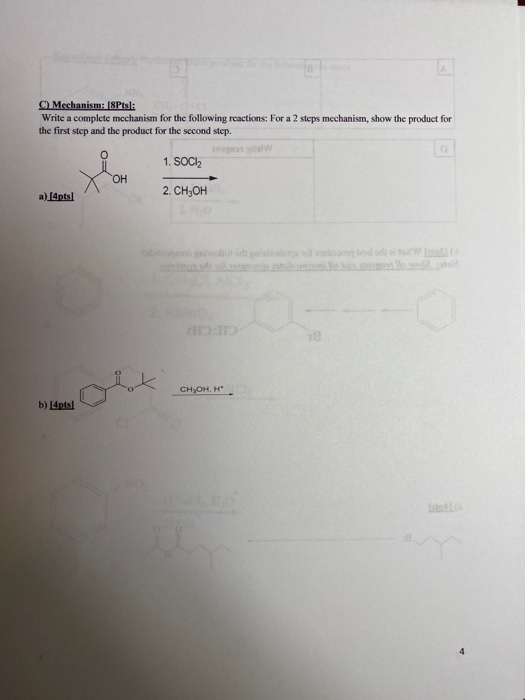 Solved C) Mechanism: SPts: Write a complete mechanism for | Chegg.com Solved C) Mechanism: SPts: Write a complete mechanism for | Chegg.com