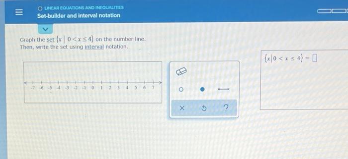 Solved LINEAR EQUATIONS AND INEQUALITIES Set-builder and | Chegg.com