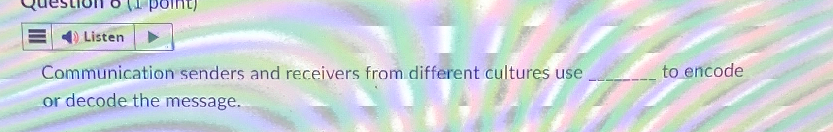 Solved Communication senders and receivers from different | Chegg.com